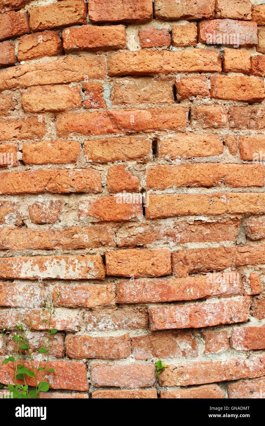 Detail of the brick walls of the old Stock Photo - Alamy