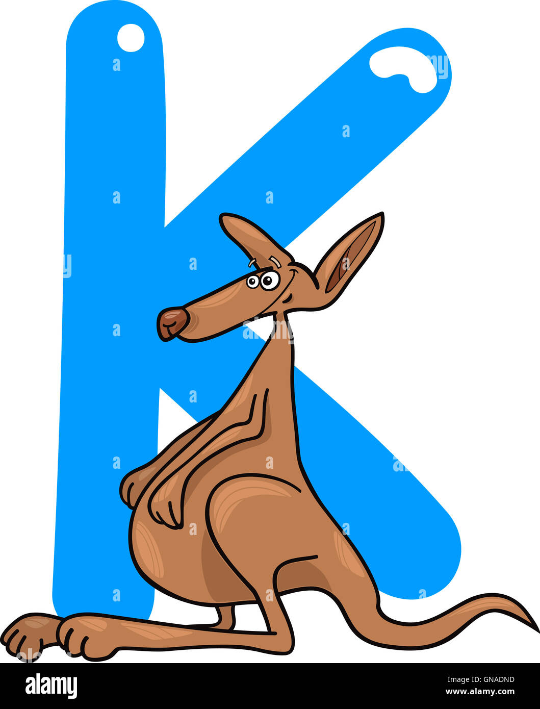 K for kangaroo Stock Photo - Alamy