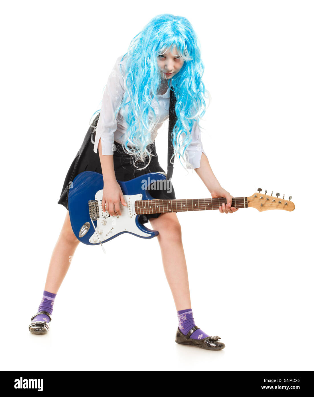 Teen Girl Rockstar Stock Photo - Alamy