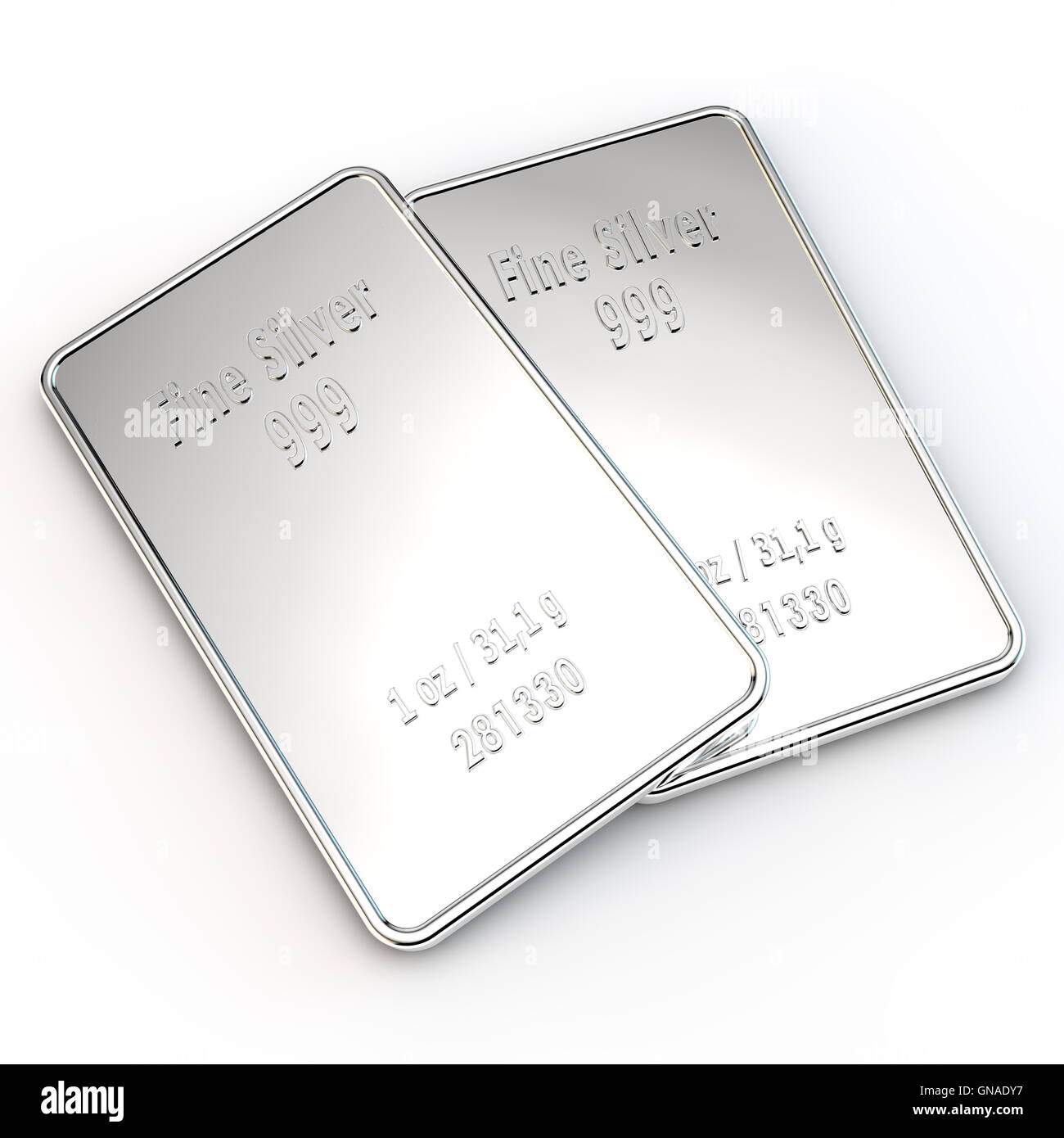 Pure silver ingot bars hi-res stock photography and images - Alamy
