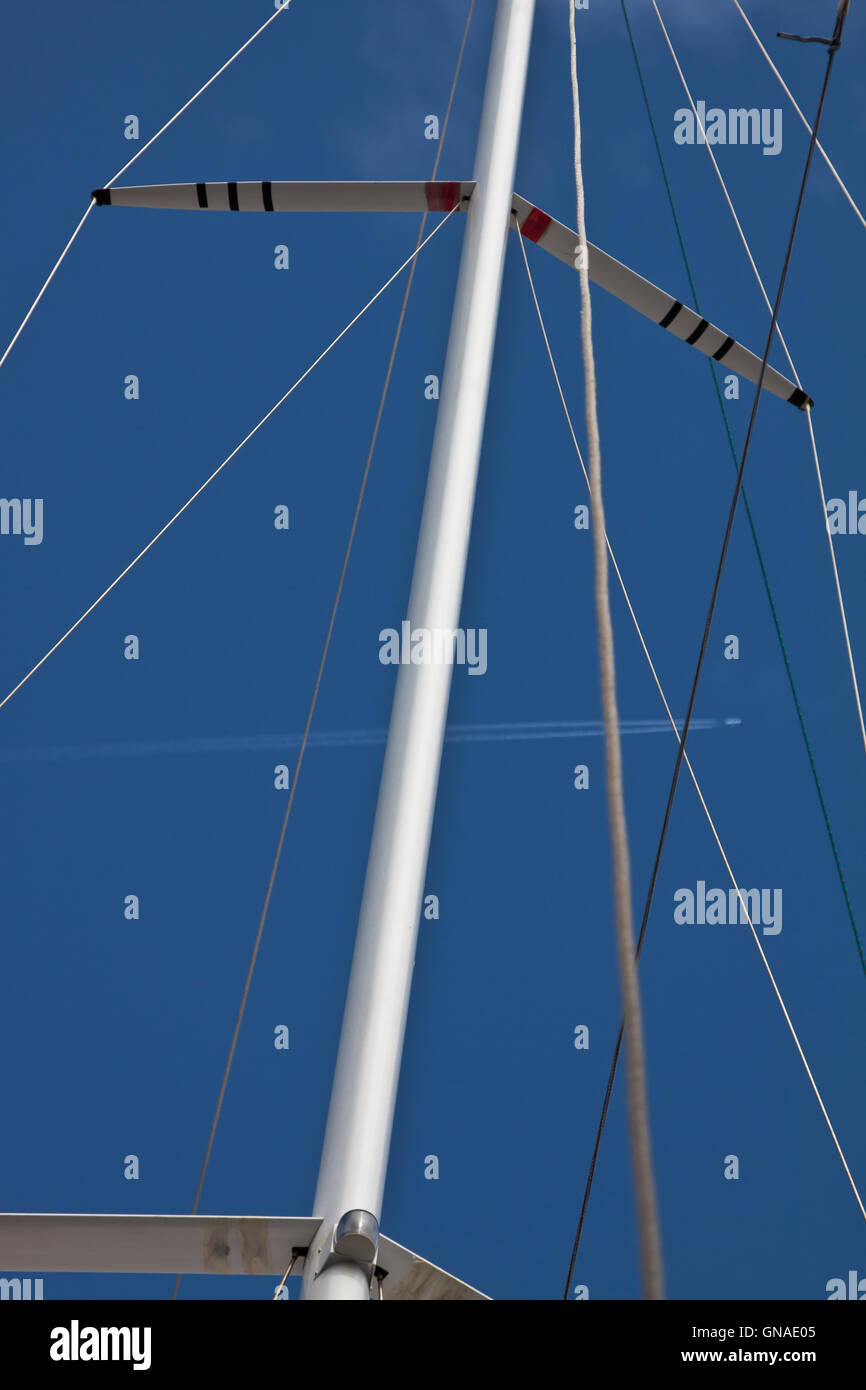 main mast of racing ship Stock Photo - Alamy