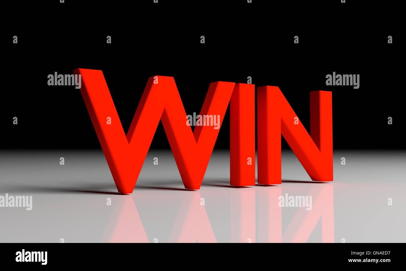 Job, work concept words WIN, 3d render Stock Photo - Alamy