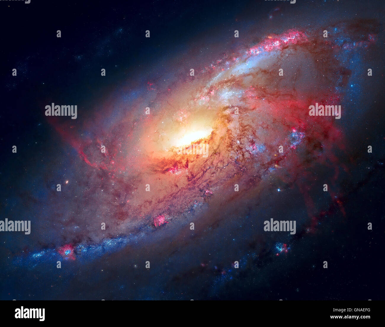 M106, Spiral Galaxy. Also known as NGC 4258, M106 lies 23.5 million ...