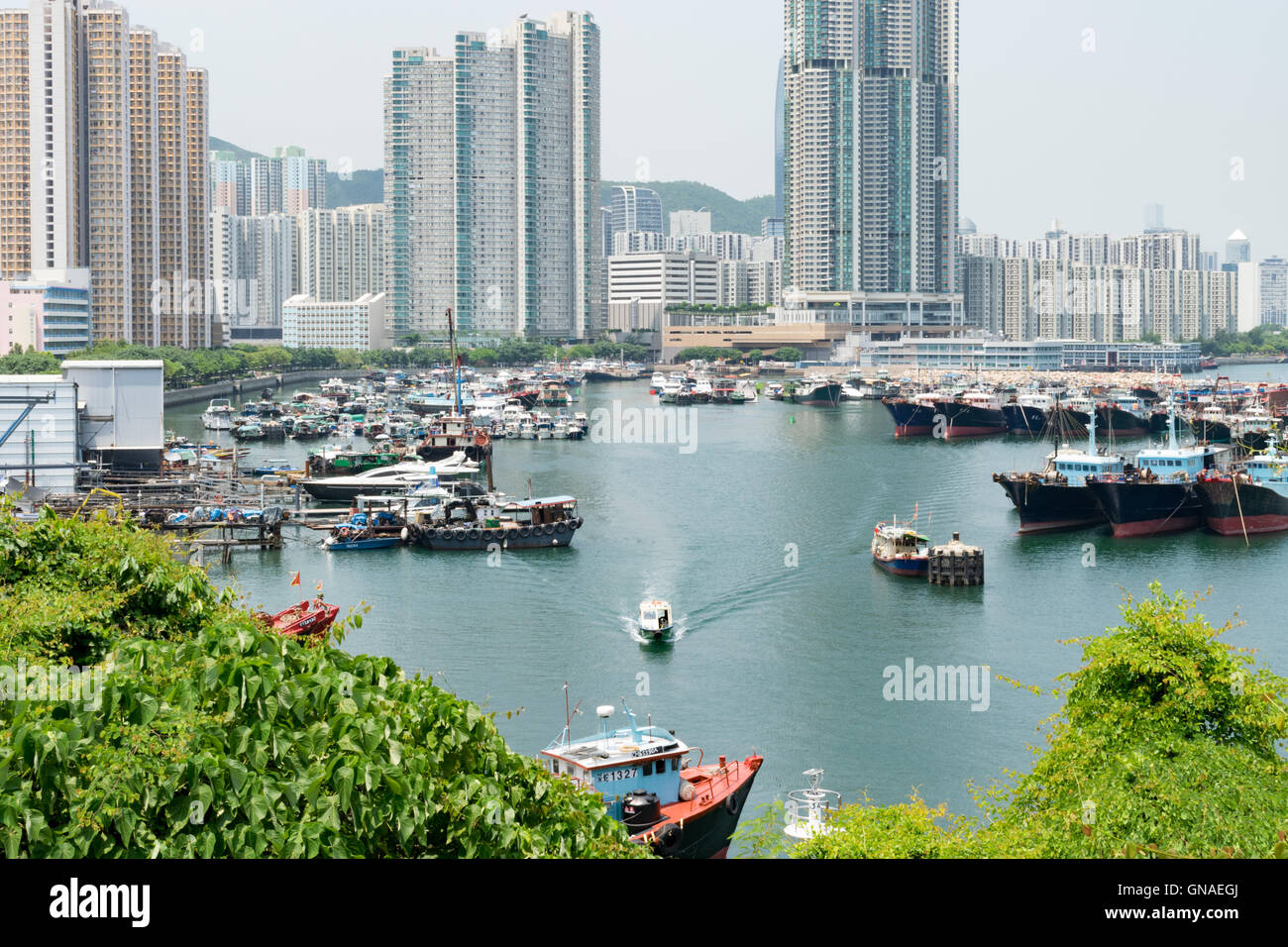 Typhoon shelter in hong kong hi-res stock photography and images - Alamy