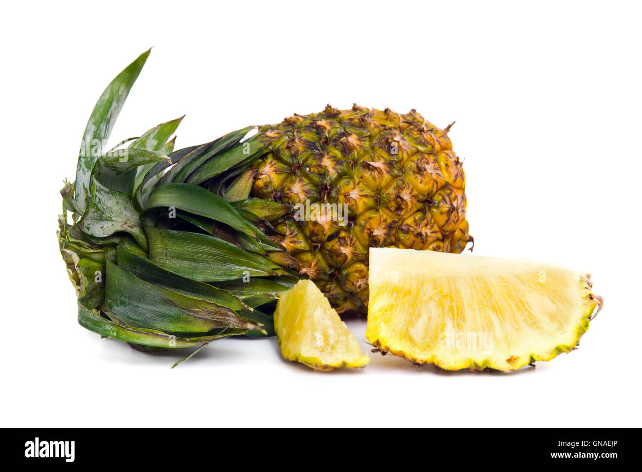 Fresh pineapple (Also called as Ananas Comosus, Bromeliaceae pineapple ...