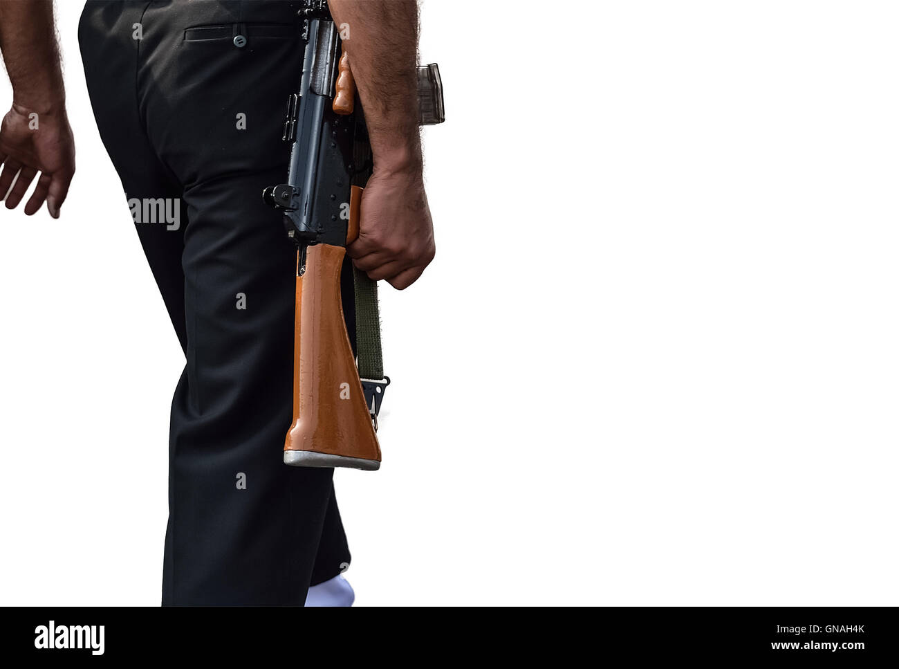 Indian army soldier ak 47 gun hi-res stock photography and images - Alamy