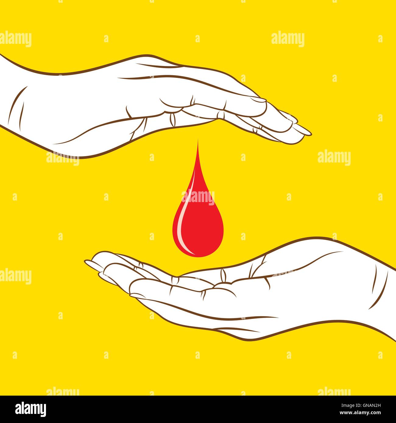Blood donation save people Stock Vector Images - Alamy