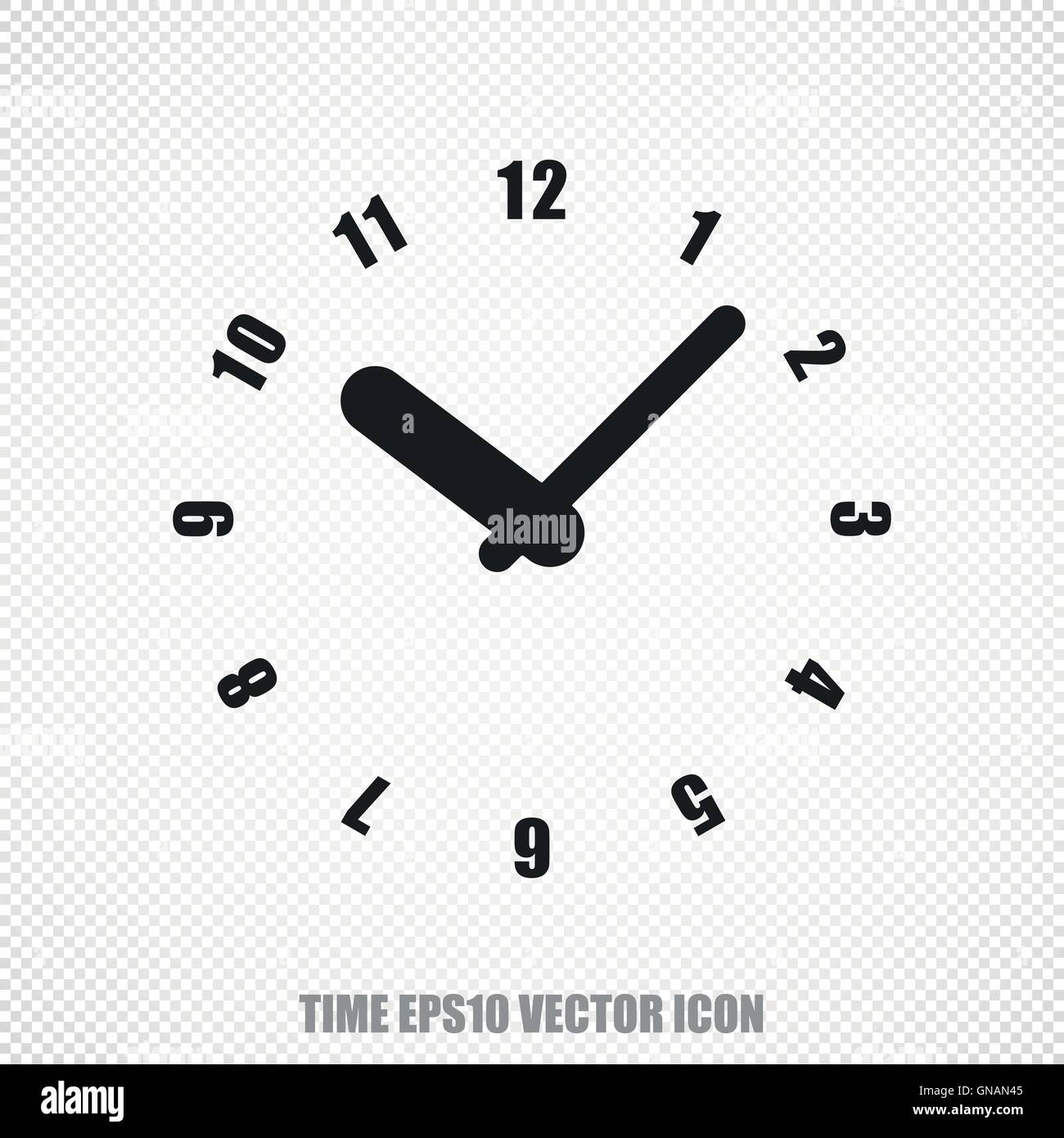 Timeline vector Clock icon. Modern flat design Stock Vector Image & Art ...