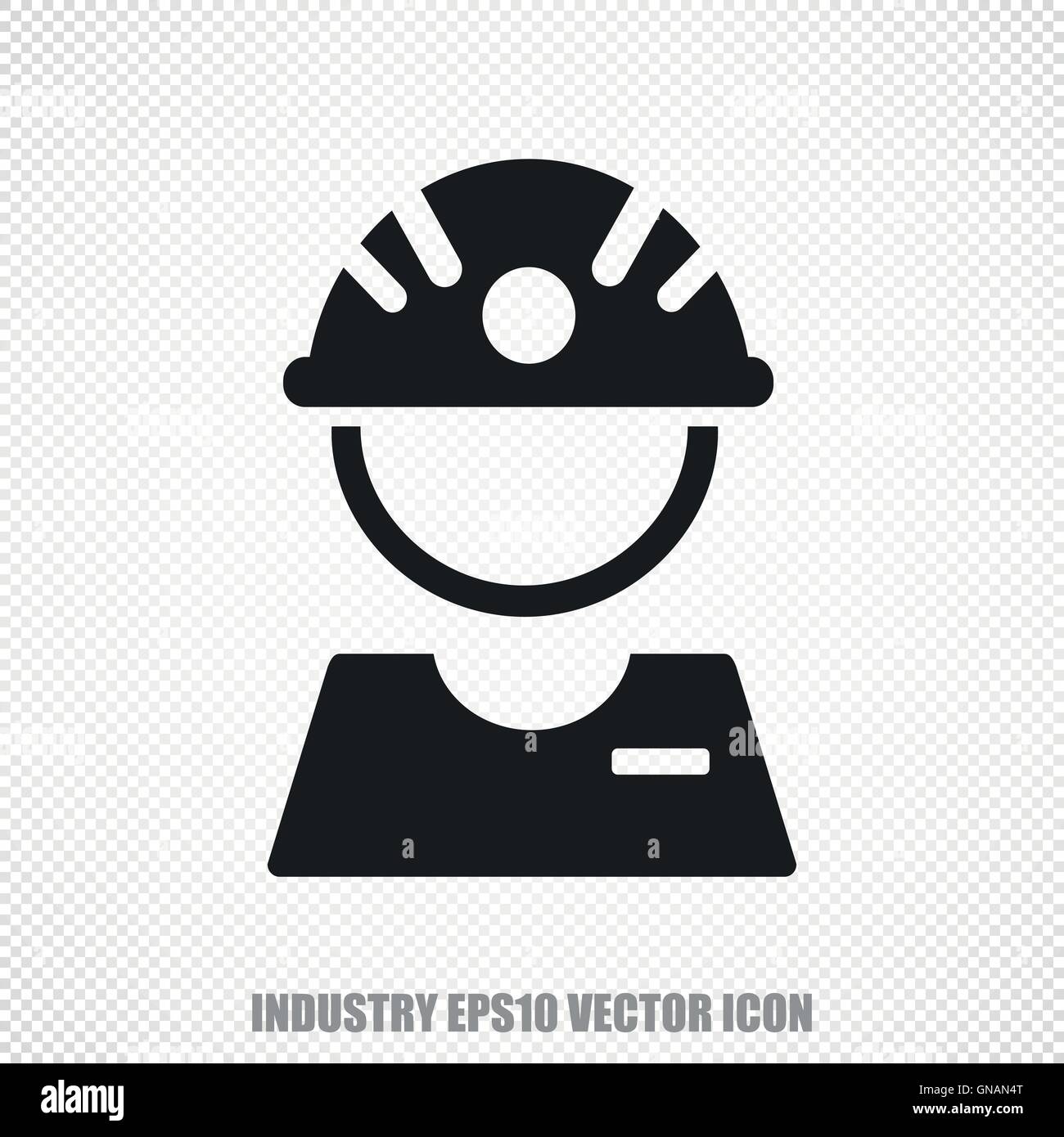 Manufacuring vector Factory Worker icon. Modern flat design Stock ...