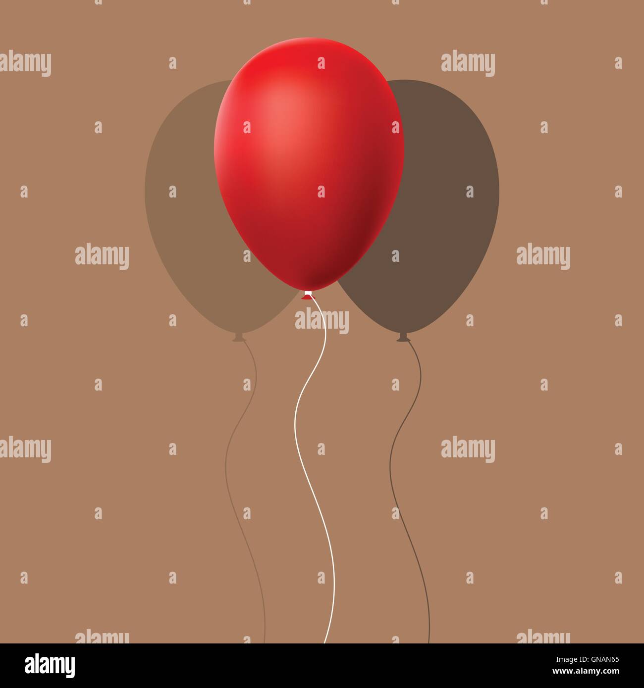 Red Balloon with Shadow Stock Vector Image & Art - Alamy