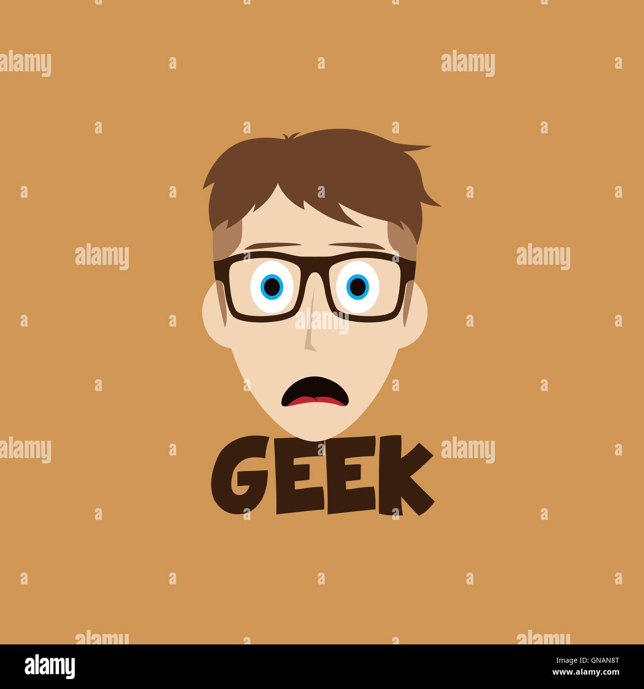 Geek glasses Stock Vector Images - Alamy