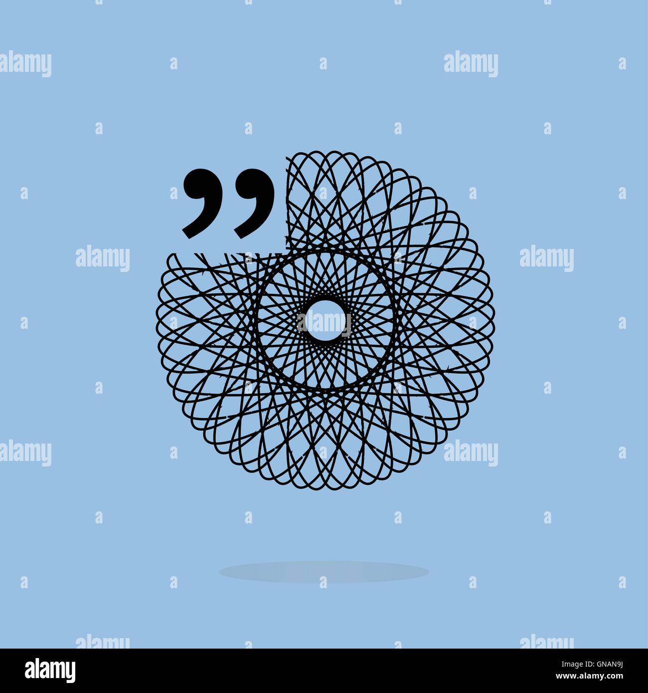 Quote text bubble. Commas, note, message and comment. Quote element ...