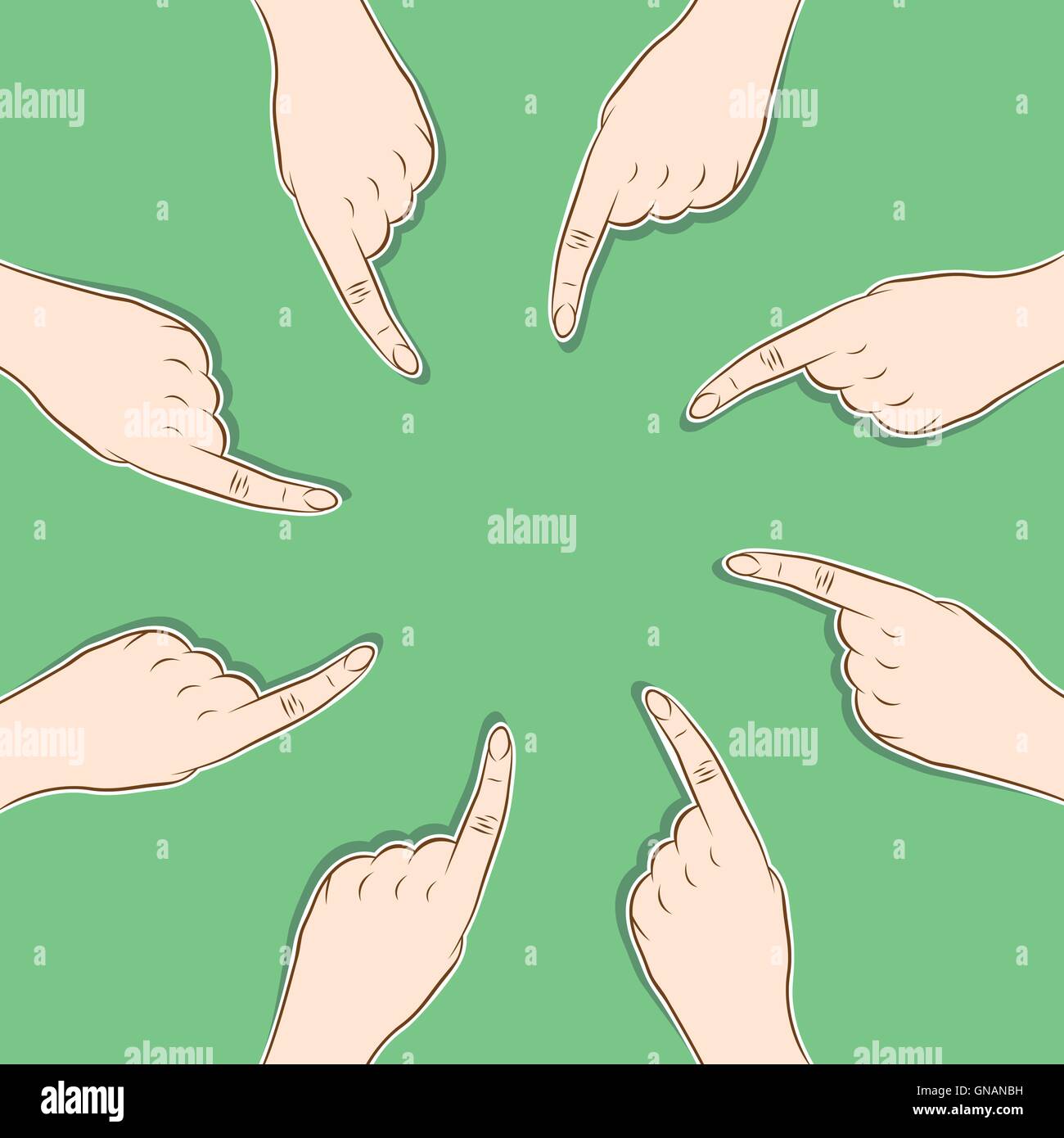 Pointed finger Stock Vector Images - Alamy