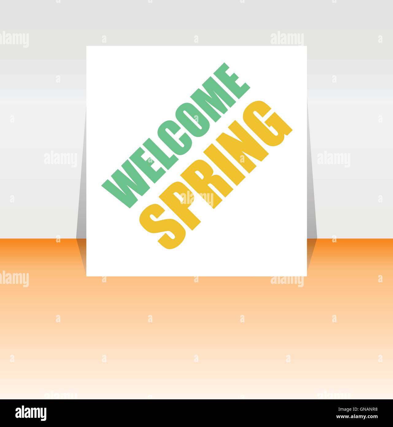 Welcome Spring Holiday Card. Welcome Spring Vector. Welcome Spring ...