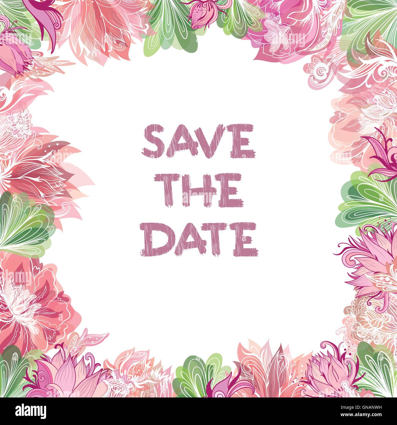 Floral romantic vector Stock Vector Images - Alamy