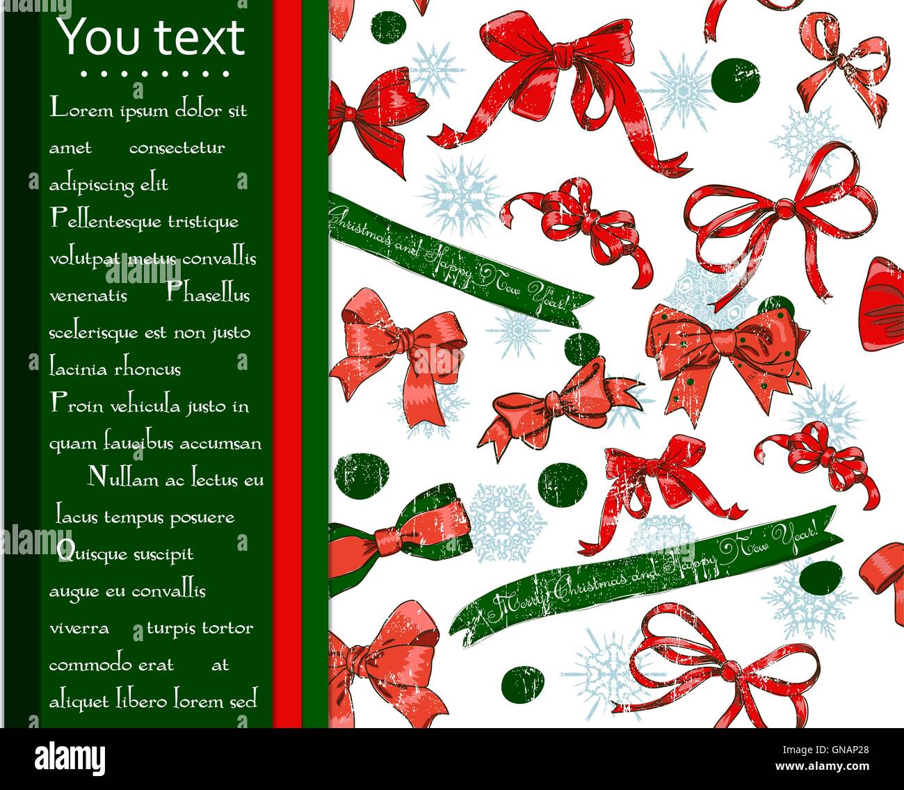 Christmas card with seamless texture Stock Vector Image & Art - Alamy