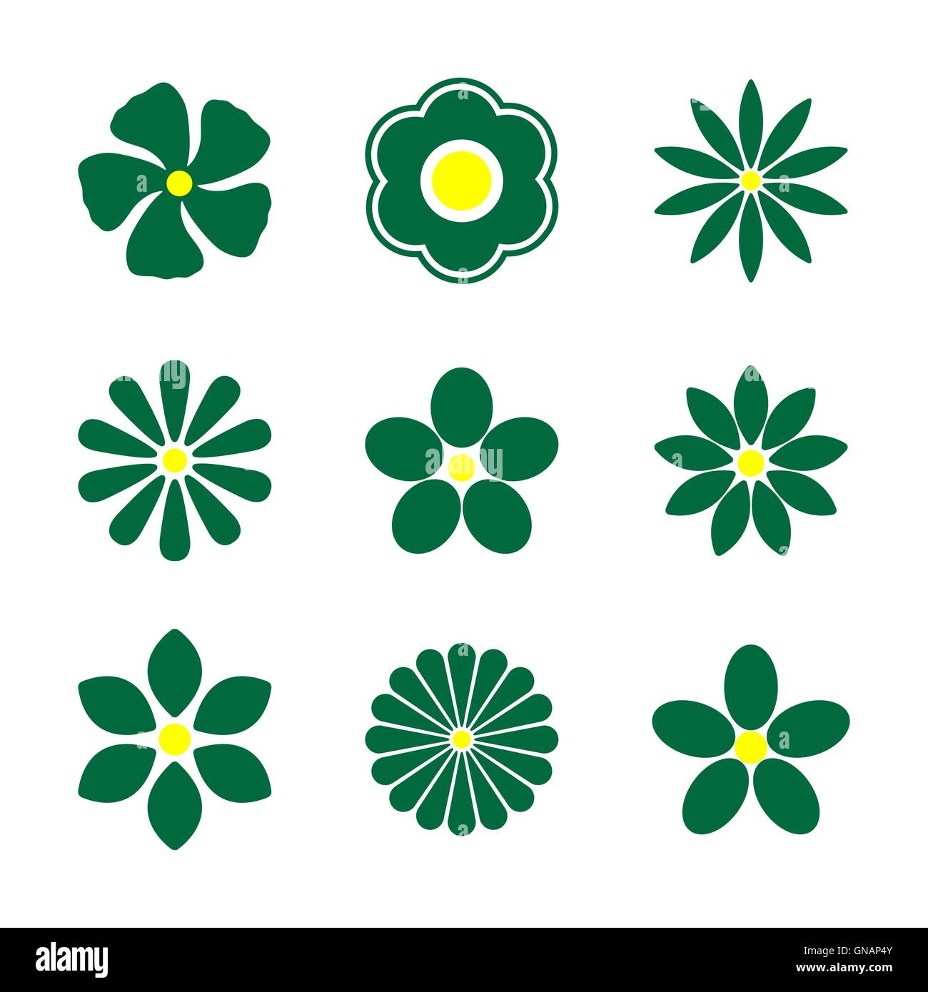 Flower bud set, vector illustration Stock Vector Image & Art - Alamy