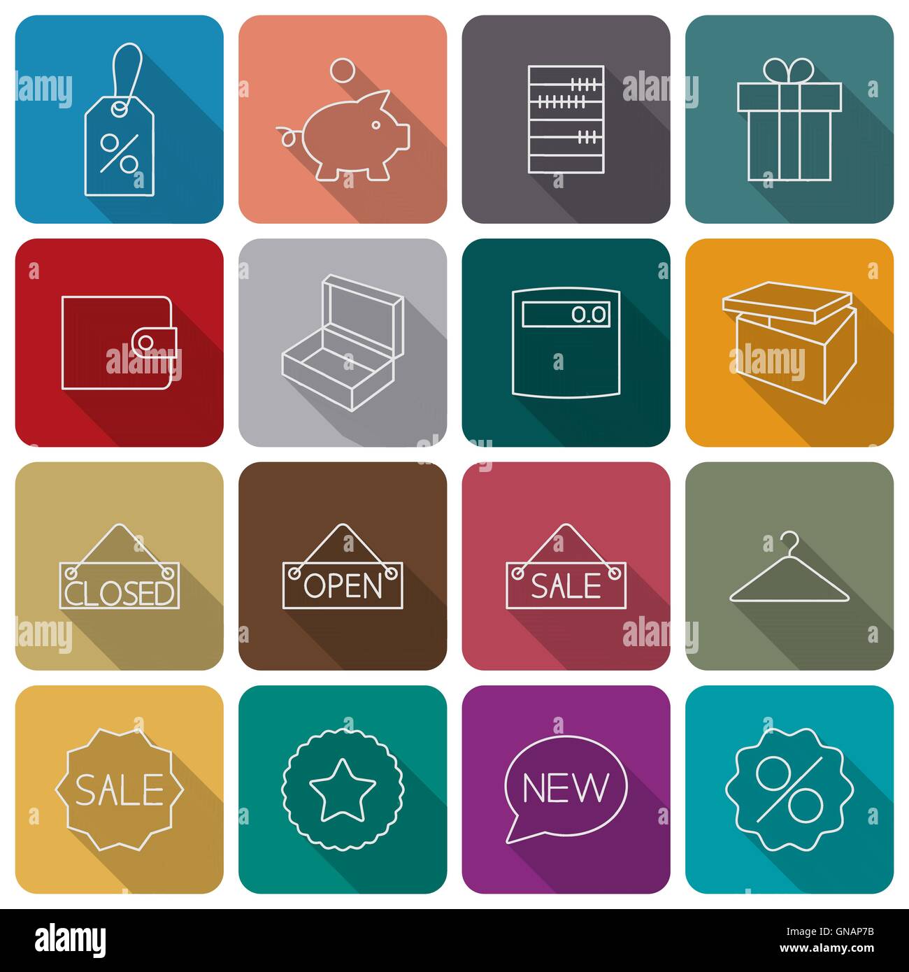 Icons purchase, vector illustration Stock Vector Image & Art - Alamy
