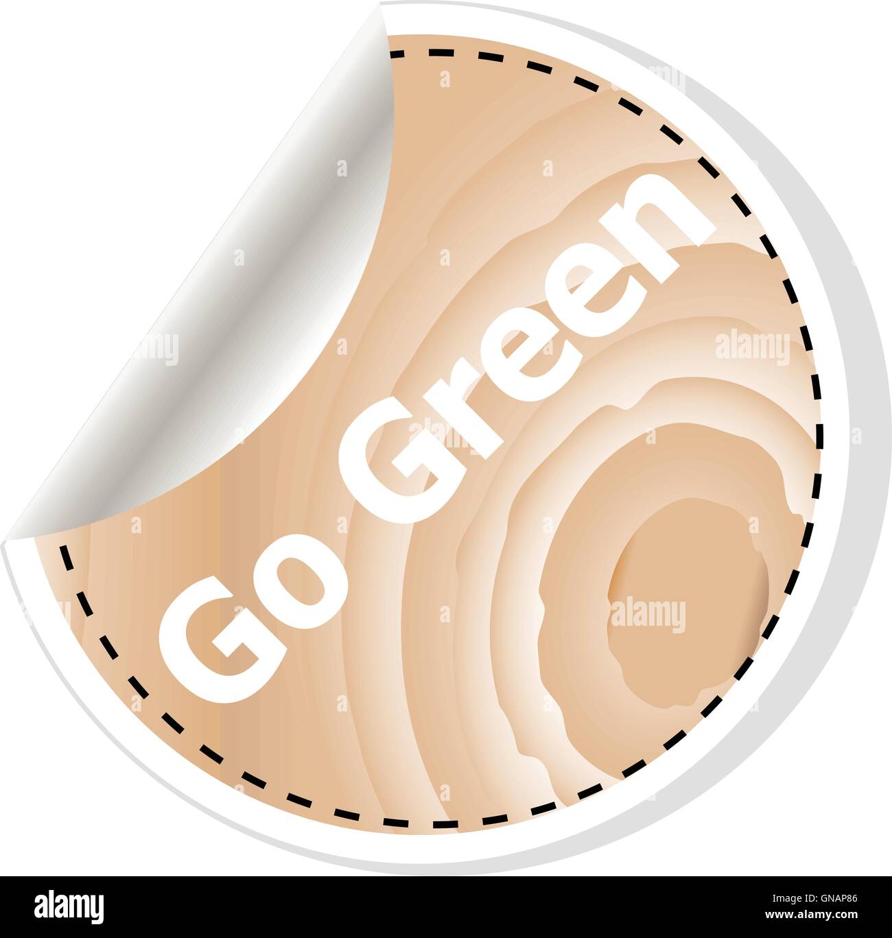 go green words on vector business wooden app icon isolated on white ...