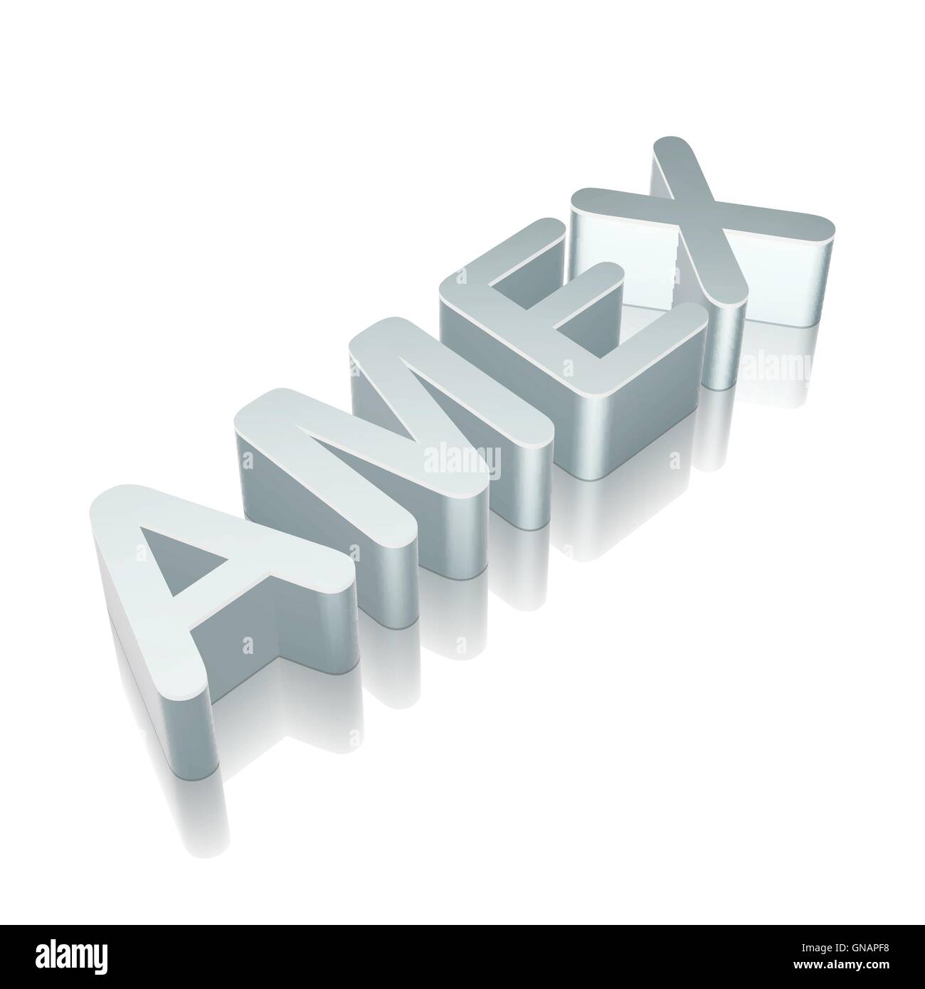3d metallic character AMEX with reflection, vector illustration Stock ...