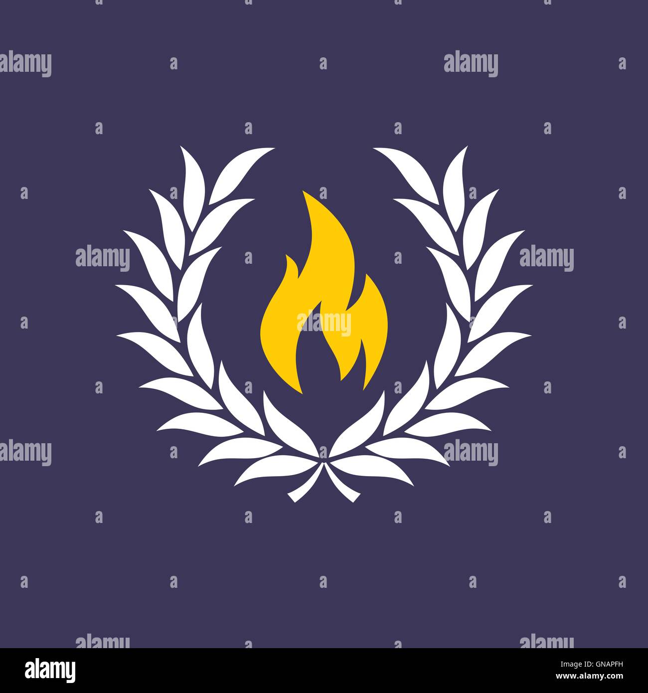 wreath with fire Stock Vector Image & Art - Alamy