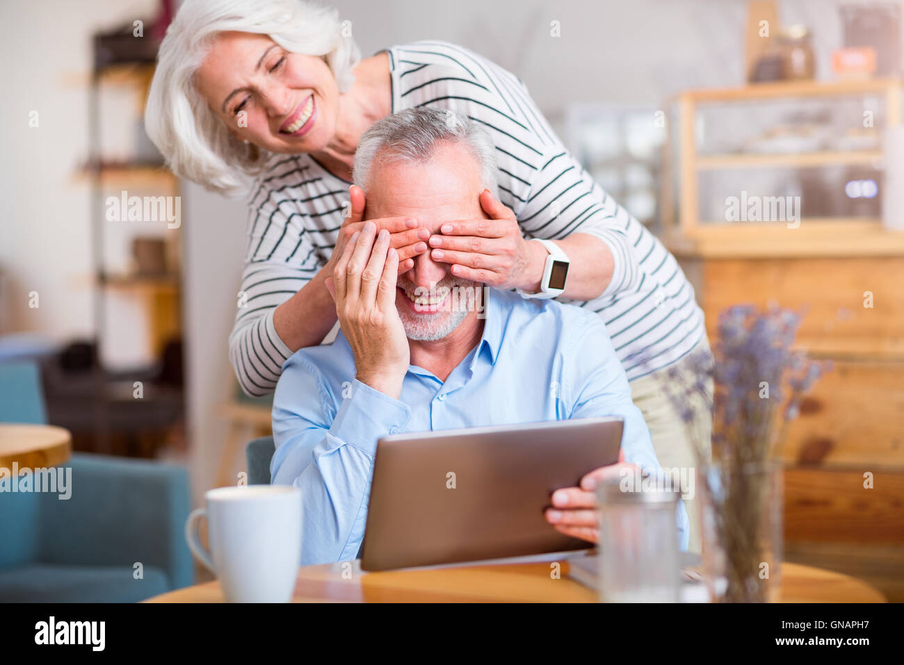 Cheerful eyes hi-res stock photography and images - Alamy