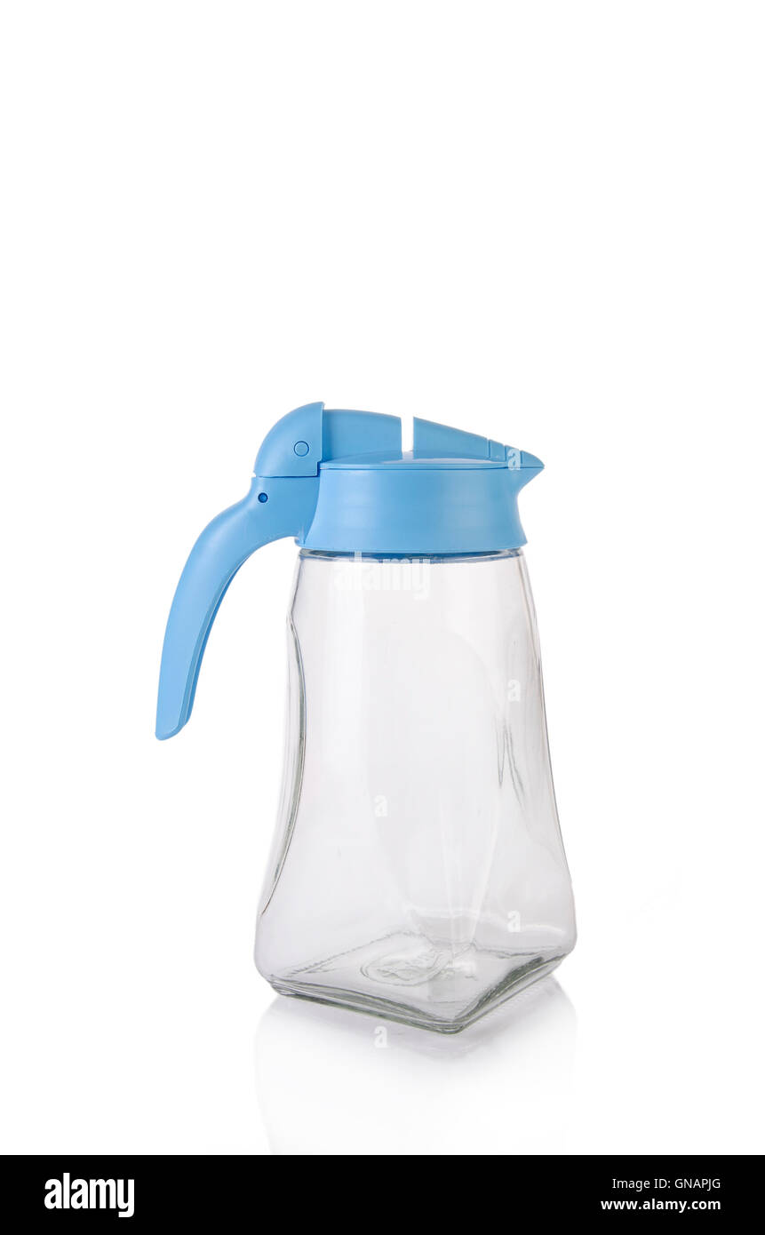 Blue pitcher isolated on the white background Stock Photo - Alamy