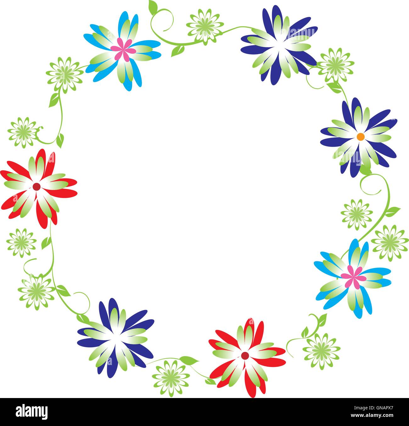 Vintage Floral Wreath Stock Vector Image & Art - Alamy