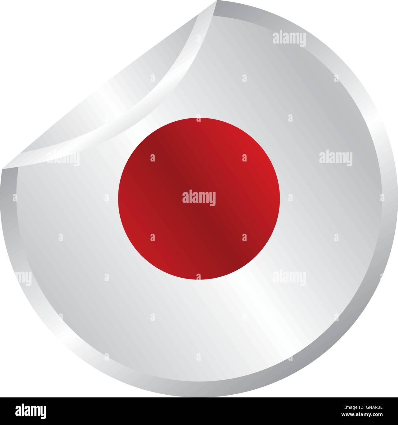 glossy theme japan national flag Stock Vector Image & Art - Alamy