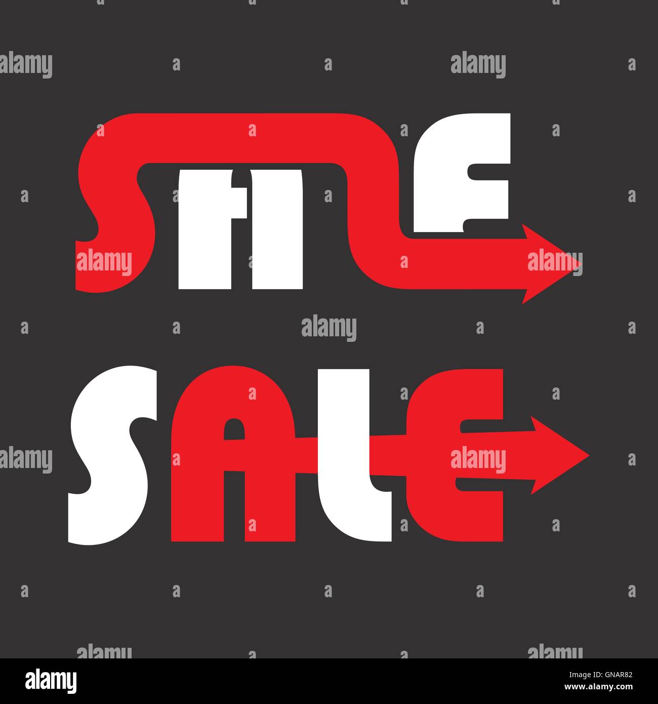 creative sale text banner design Stock Vector Image & Art - Alamy