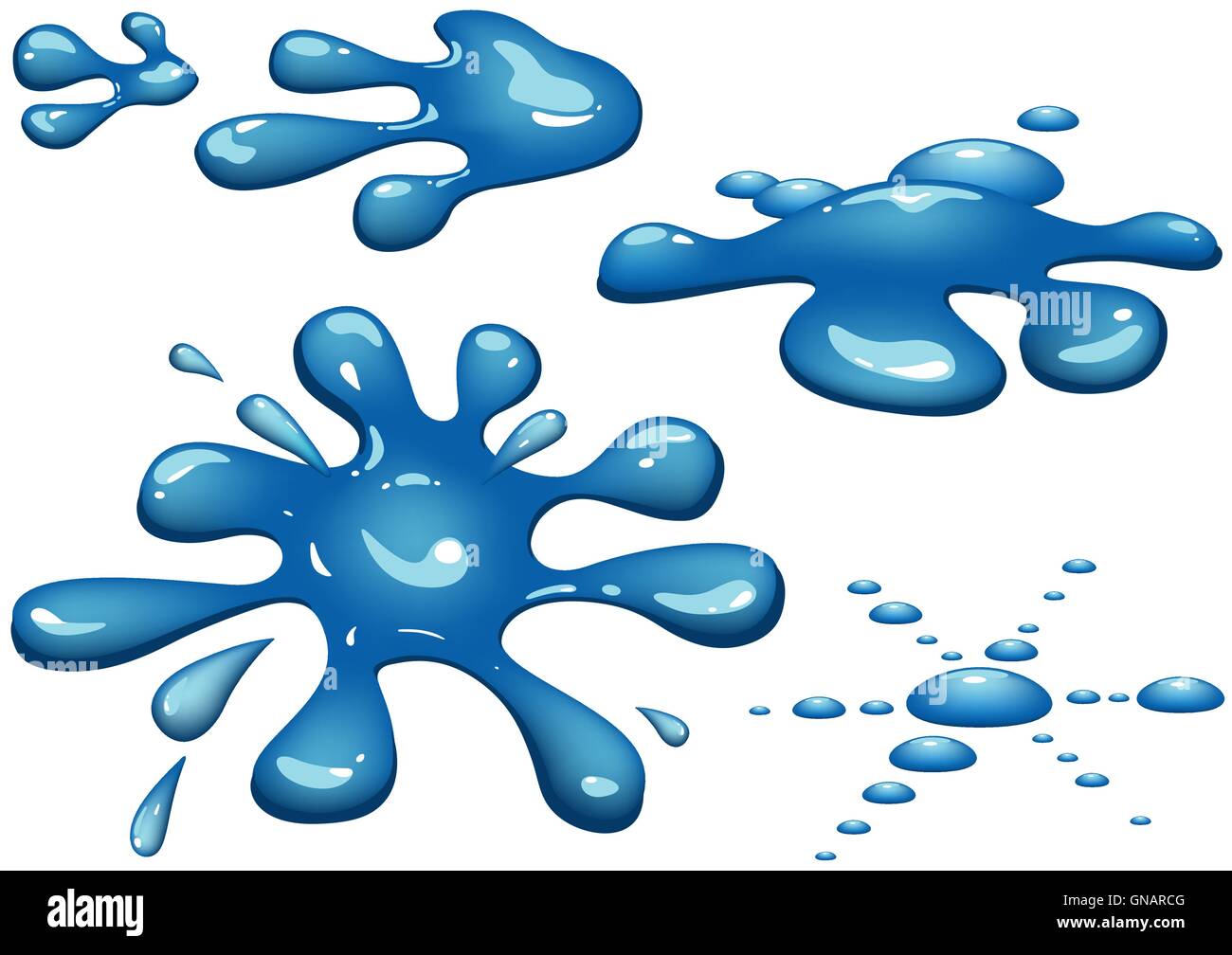 Droplet Splash Stock Vector Images - Alamy