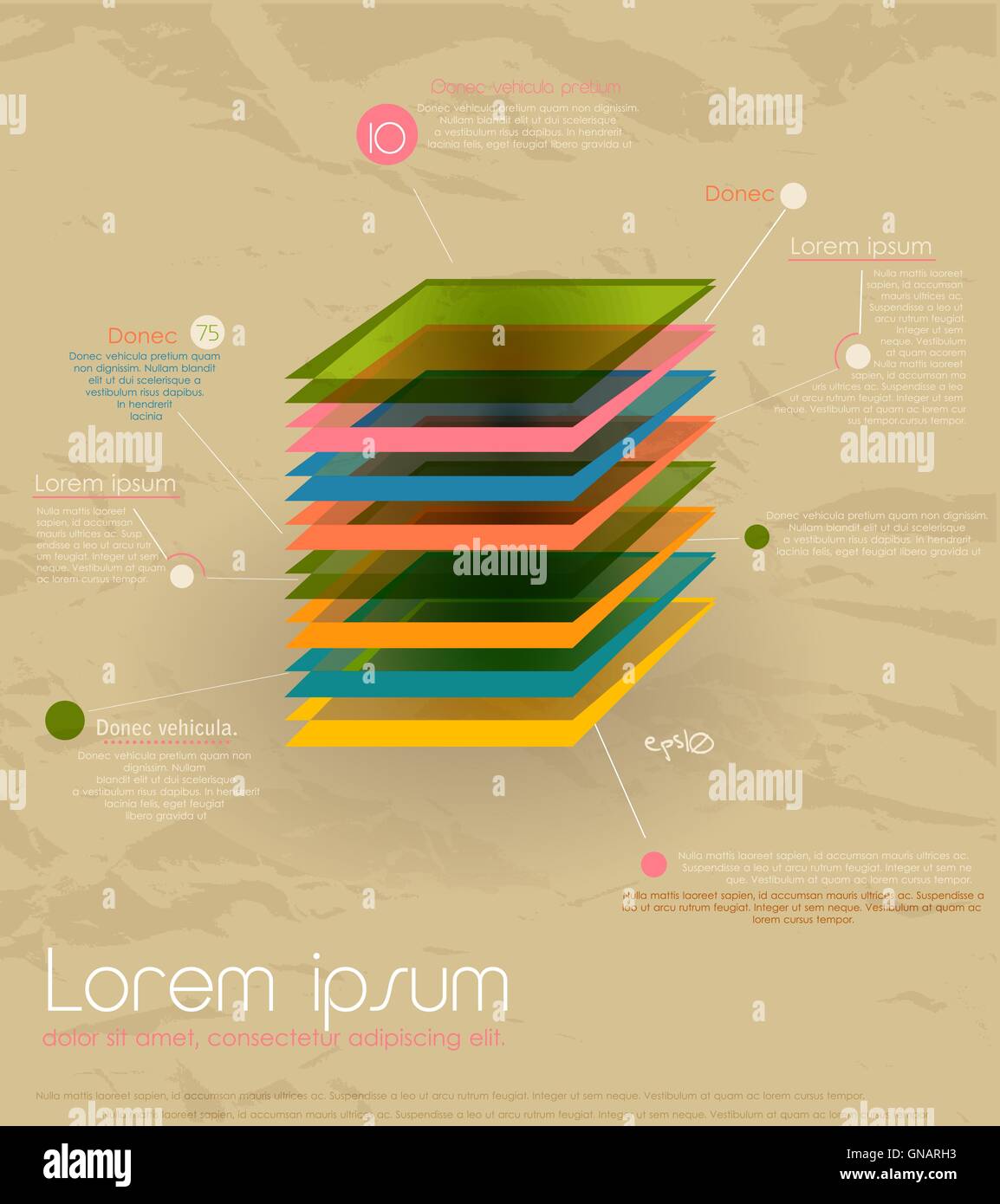 Vintage rainbow infographic template Stock Vector Image & Art - Alamy