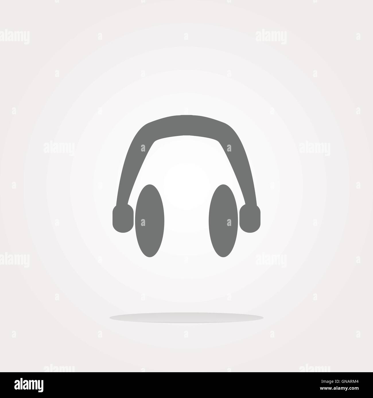 vector modern headphone buttons web icon Stock Vector Image & Art - Alamy