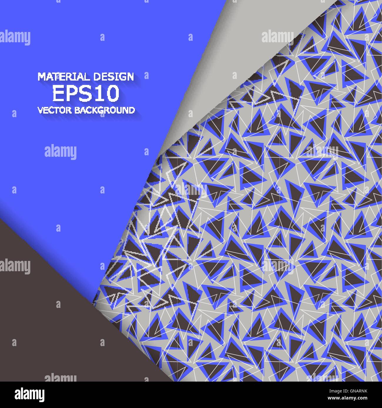 Triangle material design with shadow Stock Vector Images - Alamy