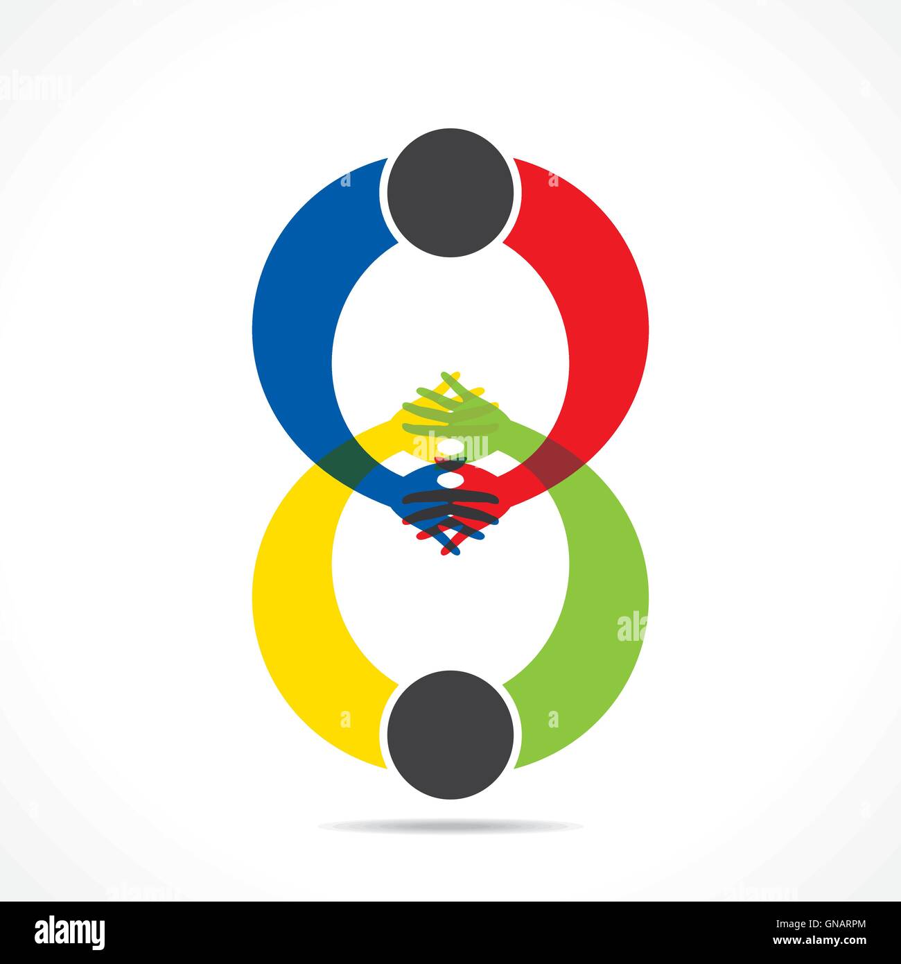 business planning concept design, eight shape design vector Stock ...