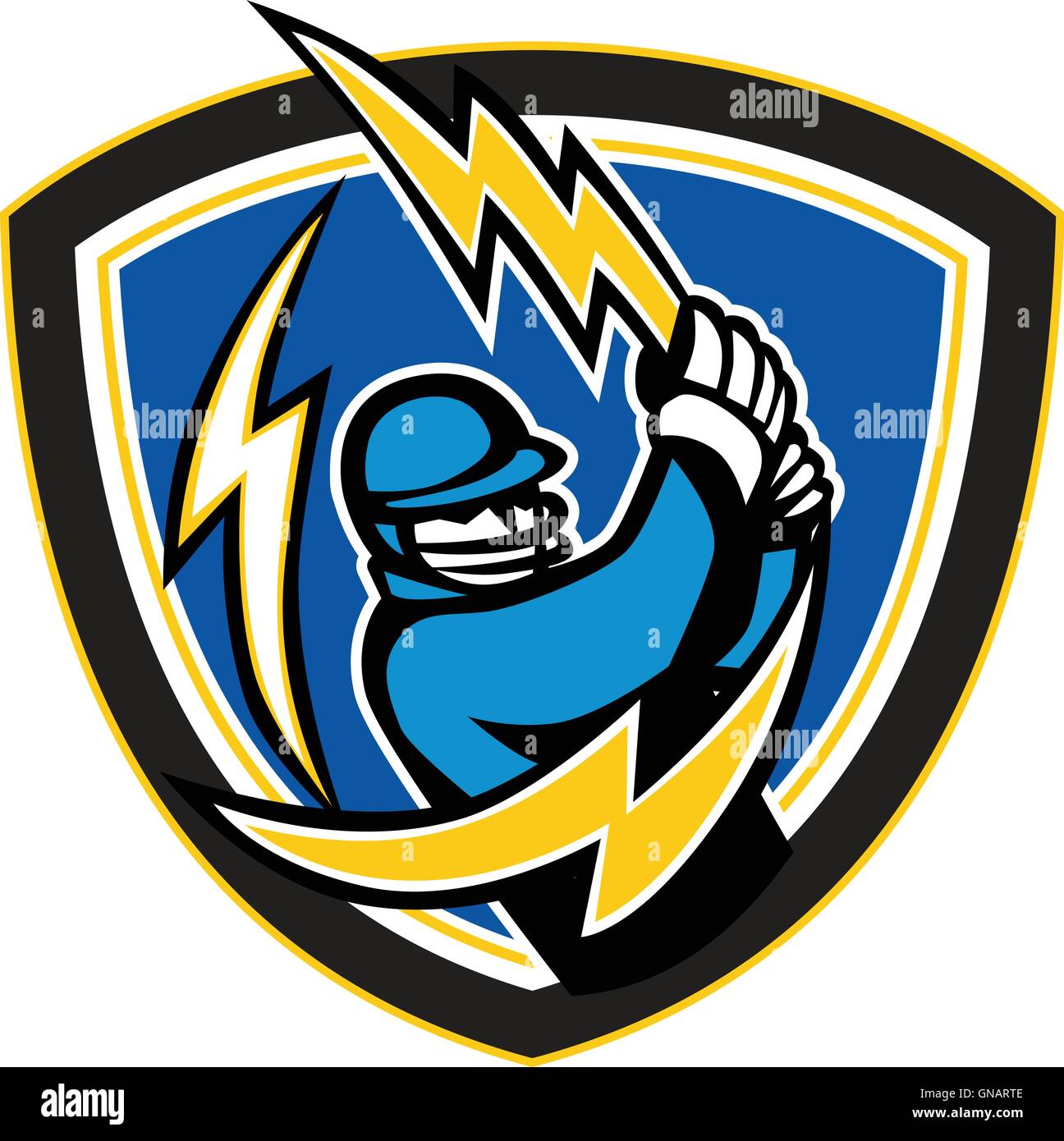 Cricket crest Stock Vector Images - Alamy