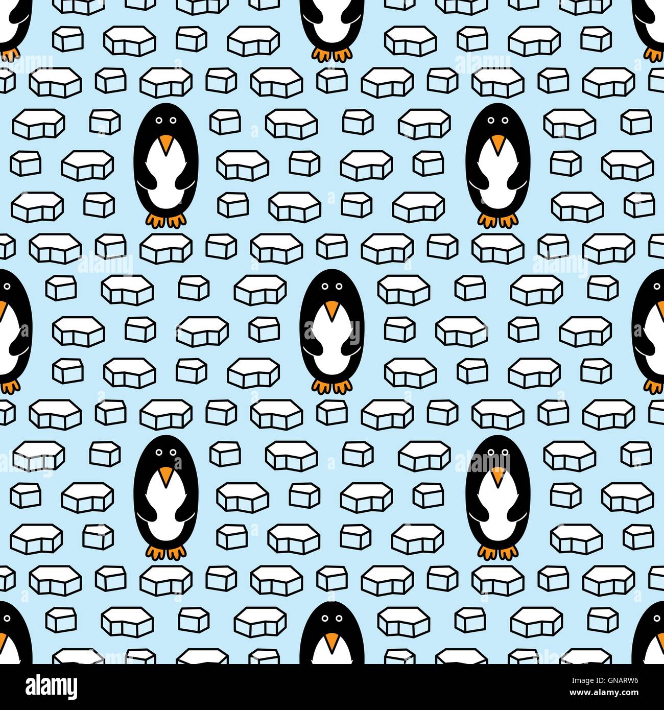 Penguin pattern Stock Vector Images - Alamy