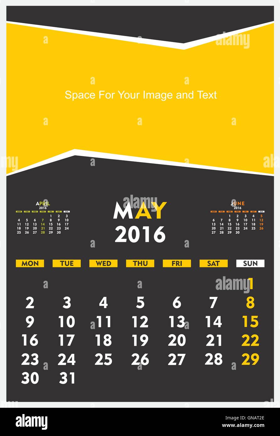 Calendar may 2016 hi-res stock photography and images - Alamy