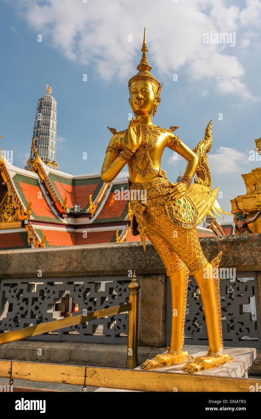 Figure Of Kinnara Statue Stock Photo - Alamy