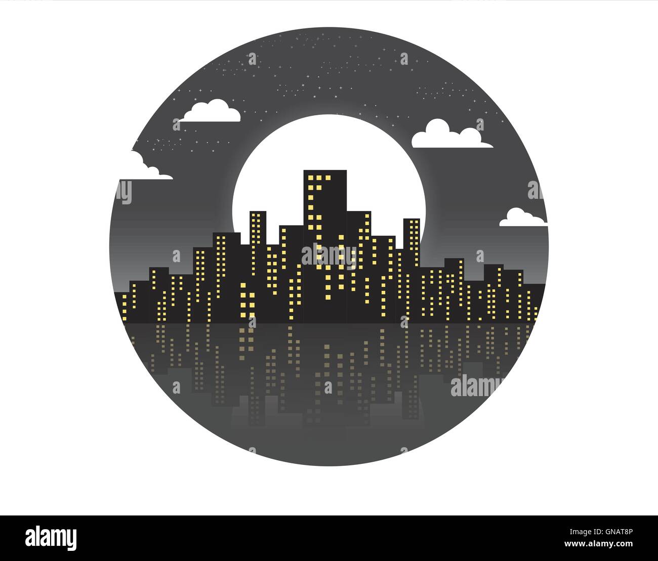 Night the city Cut Out Stock Images & Pictures - Alamy