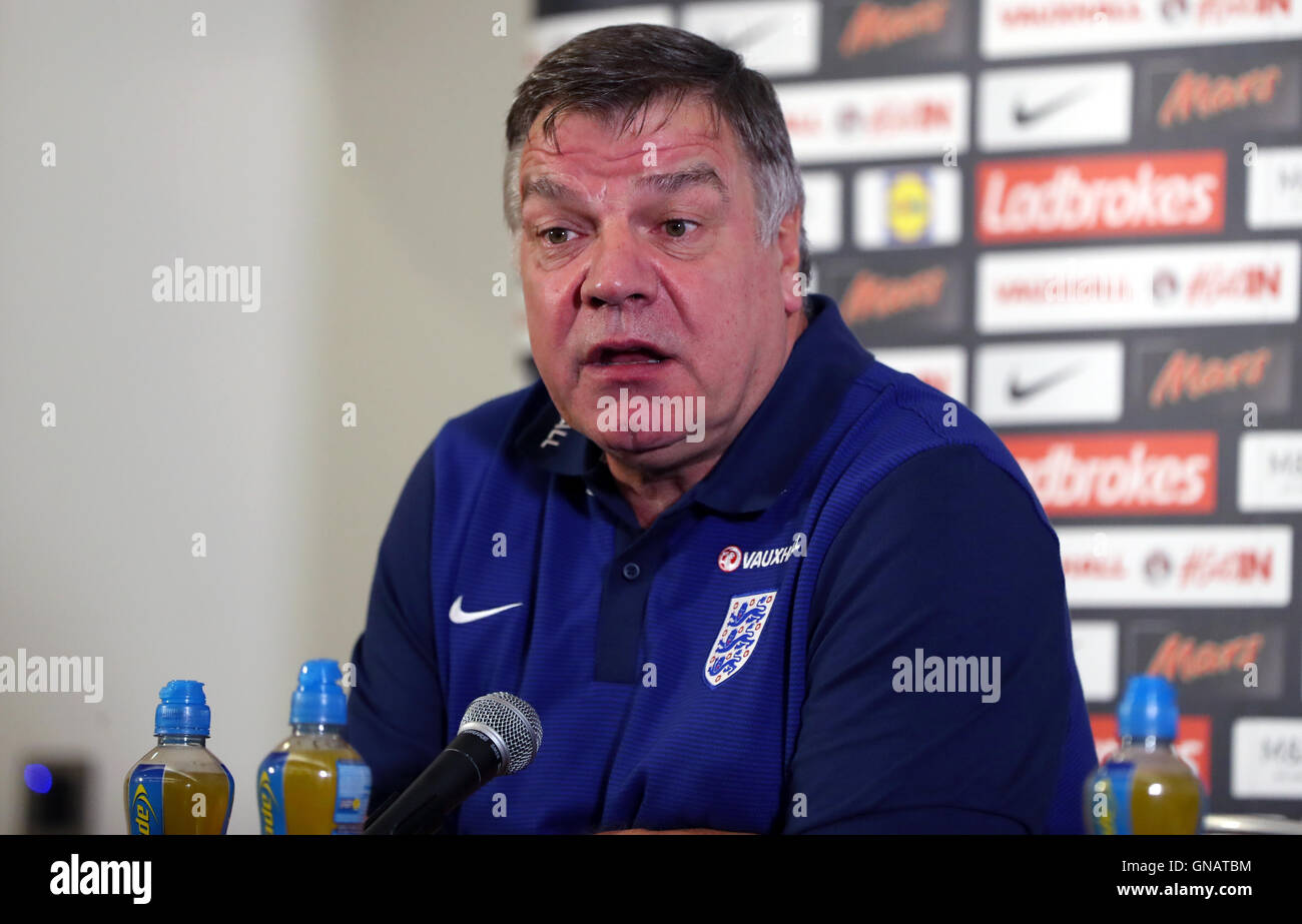 England manager Sam Allardyce during the press conference at St George ...