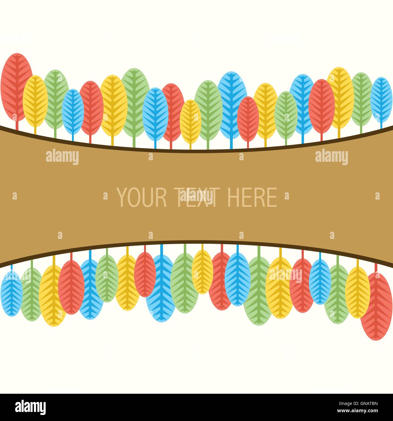 colorful tree forest background vector Stock Vector Image & Art - Alamy