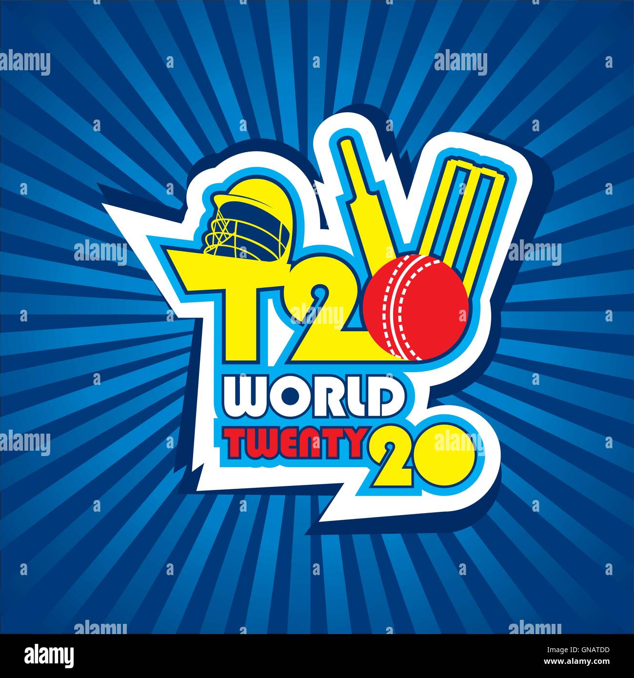 Cricket t20 twenty twenty 20 20 Stock Vector Images - Alamy
