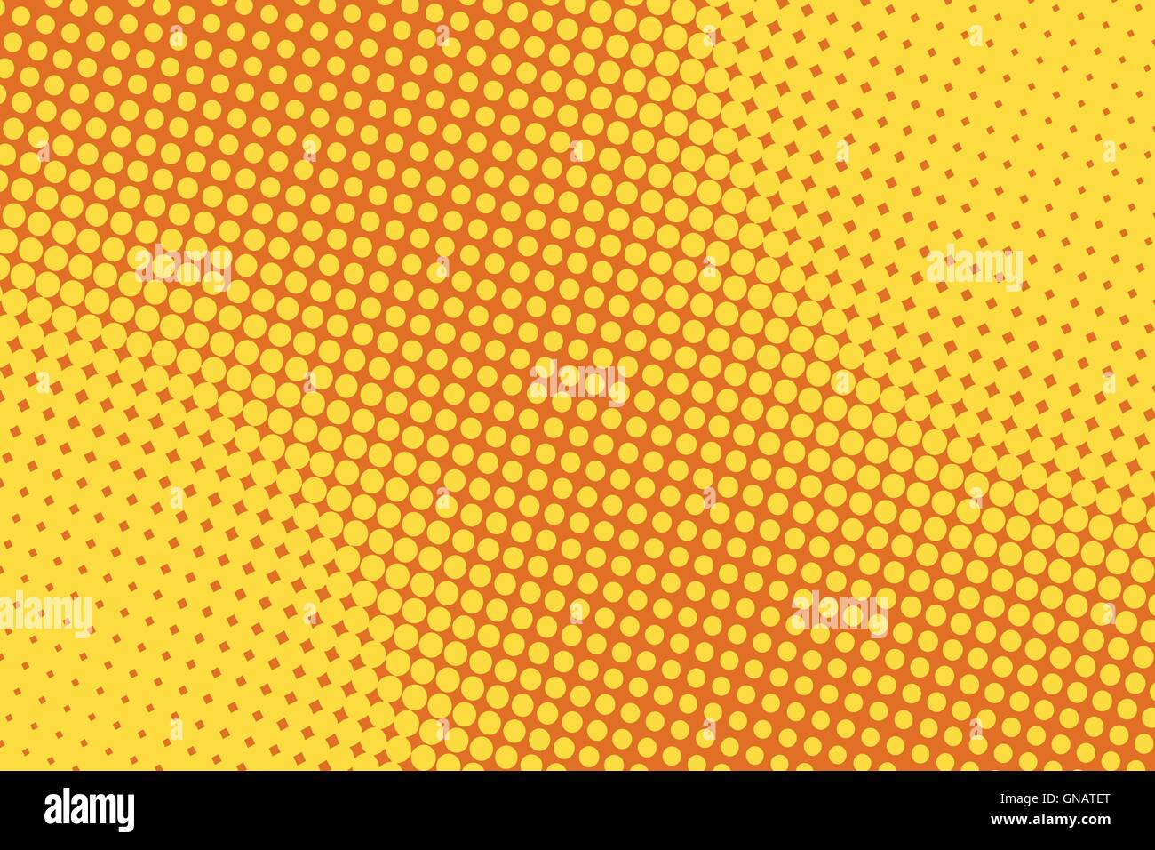 retro comic yellow background raster gradient halftone Stock Vector ...