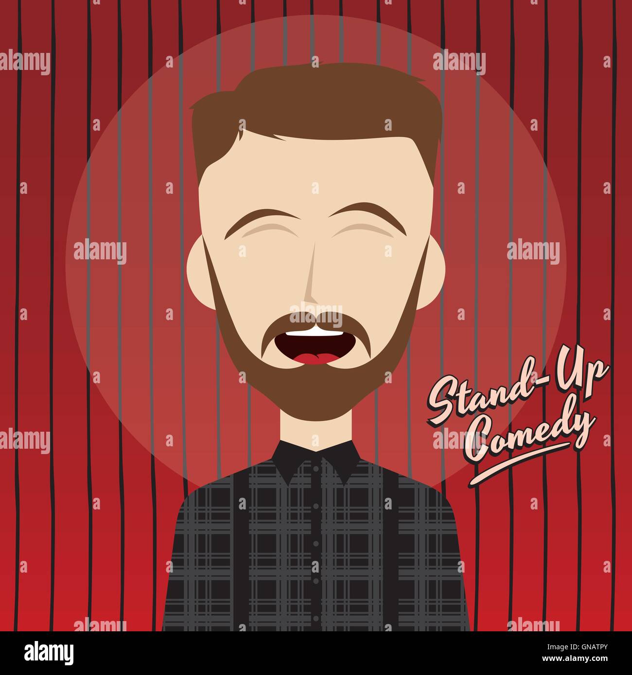 Male stand up comedian cartoon hi-res stock photography and images - Alamy