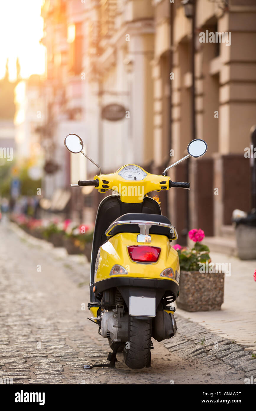 Bright color scooter hi-res stock photography and images - Alamy
