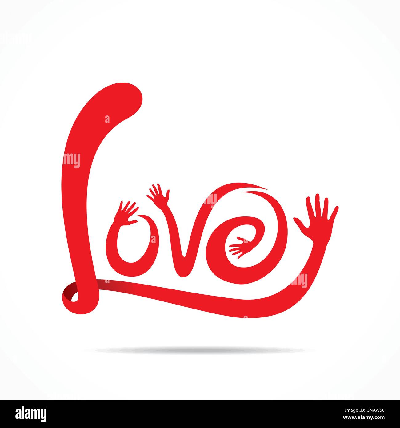 creative love typography design vector Stock Vector Image & Art - Alamy