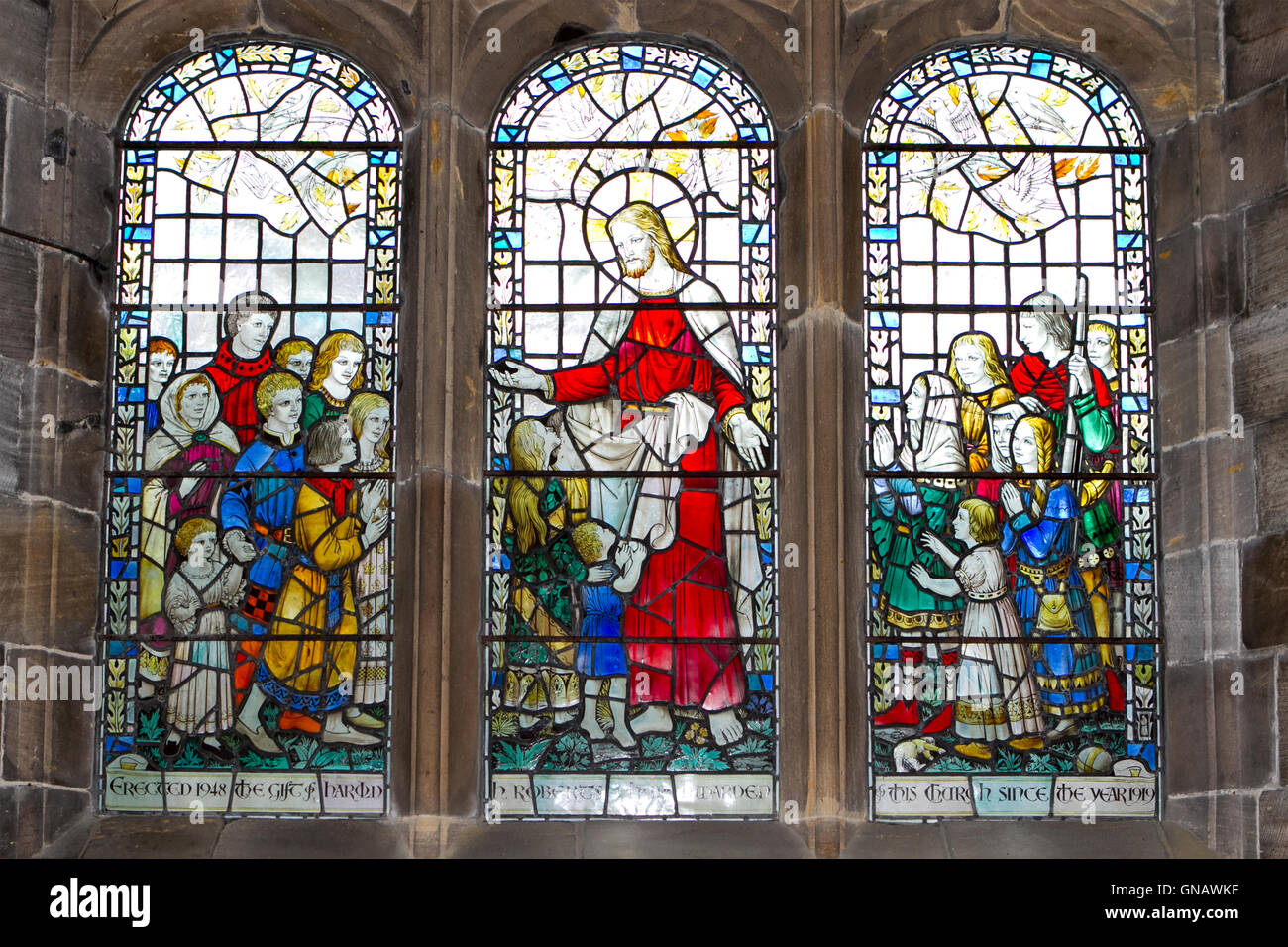 Musical instruments stained glass st hi-res stock photography and ...