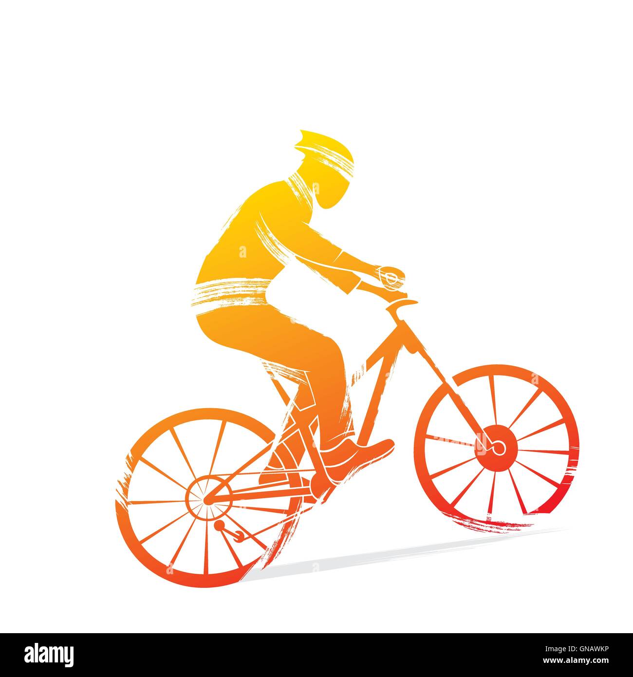Downhill Mountain Biking Stock Vector Images - Alamy