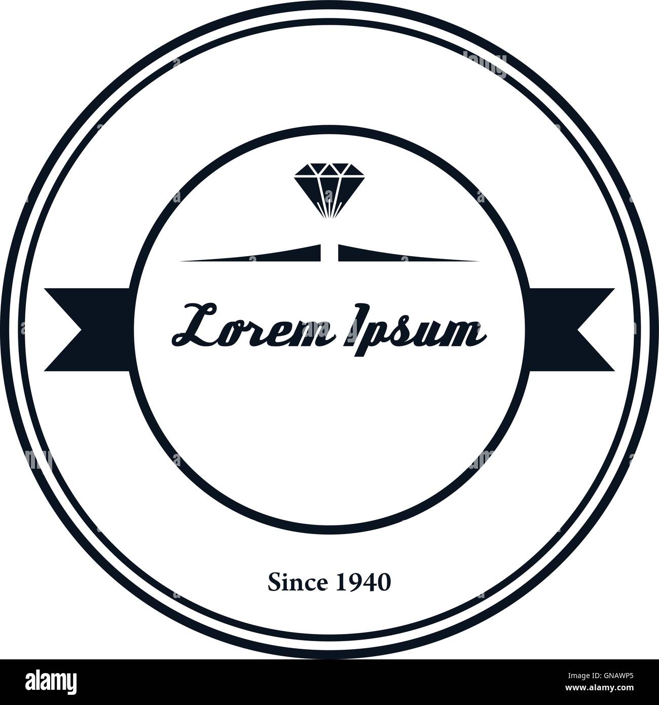 diamond badge theme Stock Vector Image & Art - Alamy